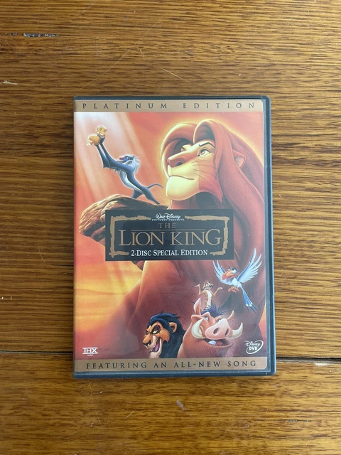 THE LION KING DVD Platinum Edition 2 Disc Special Edition NTSC Region 1 ...