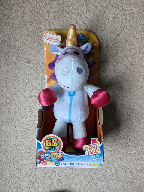 CBEEBIES GO JETTERS Talking 12” Ubercorn Unicorn Soft Plush Toy Fisher ...