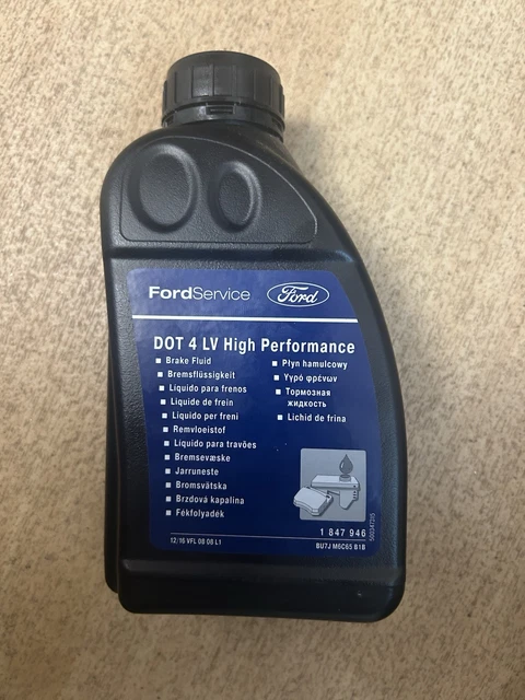 FORD DOT 4 LV High Performance Brake Fluid 500ml 1847946 Genuine £14.00 - PicClick UK
