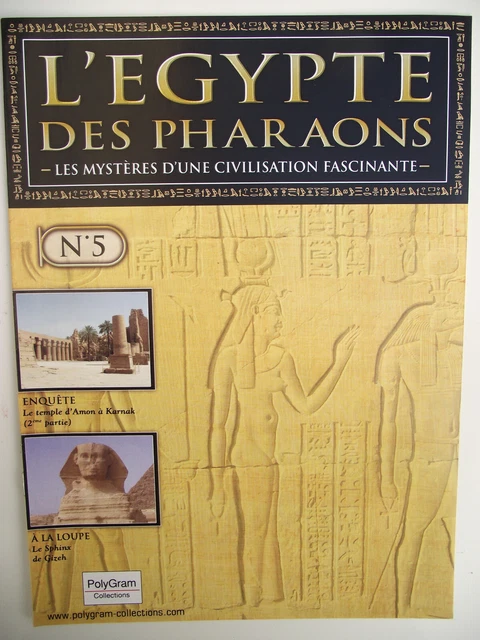 L'EGYPTE DES PHARAONS n° 5 THOUTMOSIS IV. Poster :Le SPHINX GIZEH. Sans le DVD. EUR 3,10 ...