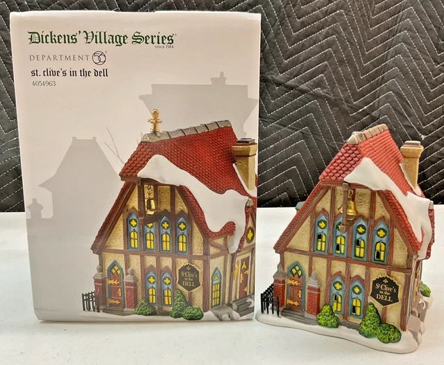 DEPT 56 ST. Clive's In The Dell 4054963 Dickens Village CHURCH - NEW ...