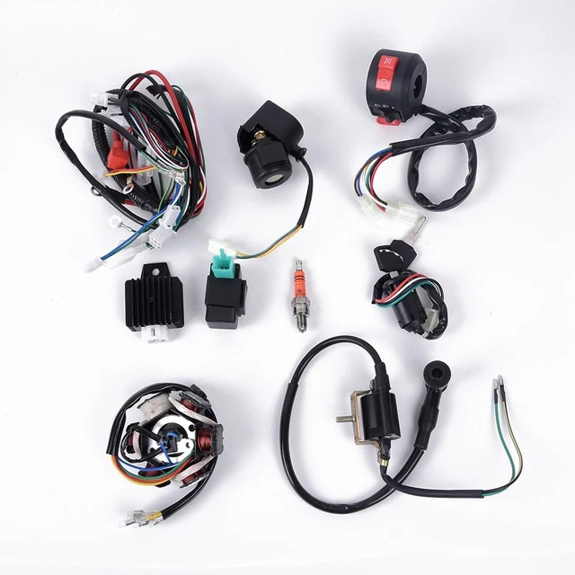 POLE ENGINE KIT Accessories 50CC-125CC Complete CDI Ignition Set 5 pins ...