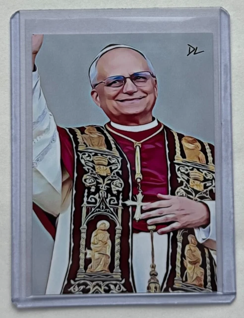 POPE LEO XIV Limited Artist Signed "Robert Francis Prevost" Trading ...