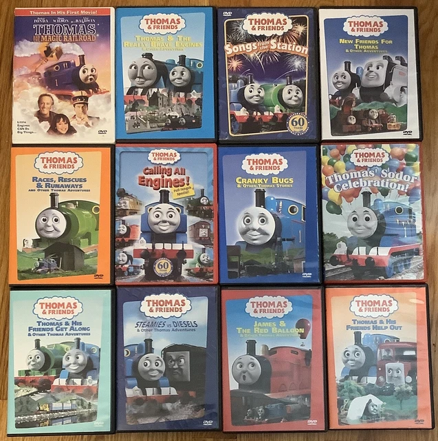 THOMAS THE TANK Engine & Friends DVD Lot of 16 Train Videos & Stories ...