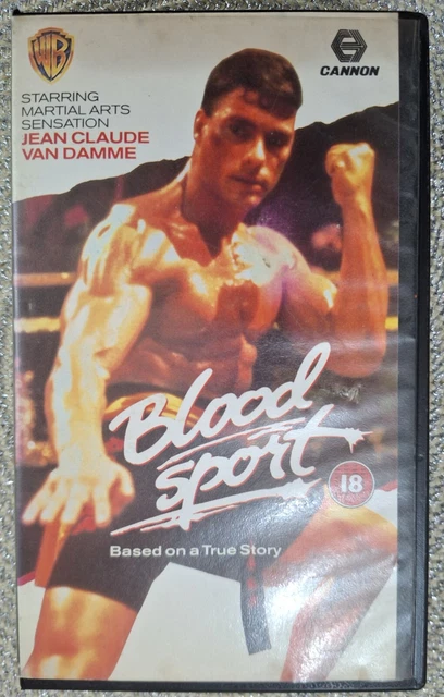 BLOODSPORT VHS WARNER Bros Rare Blue Ex Rental Cassette Pre/Post Cert ...