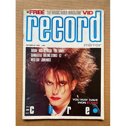 CURE RECORD MIRROR Magazine October 27 1984 - Robert Smith Cover + More ...