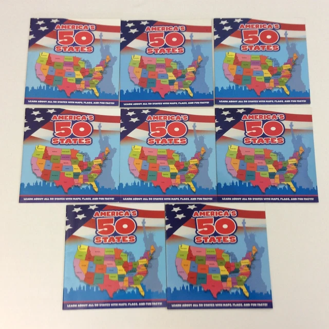 AMERICA'S 50 STATES Map Facts Teacher Guided 1st 2nd Grade 8 Picture ...