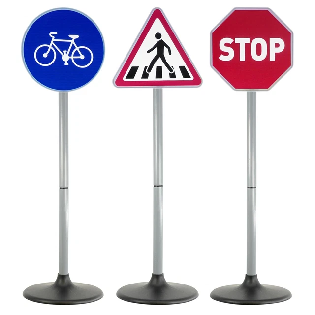 ROAD SAFETY TRAFFIC Signs Toy Road Signs for Kids Educational Role Play ...