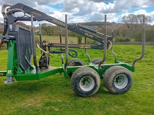 FARMA LOGGING/FORESTRY TRAILER - used, good condition (£9,500 plus VAT ...