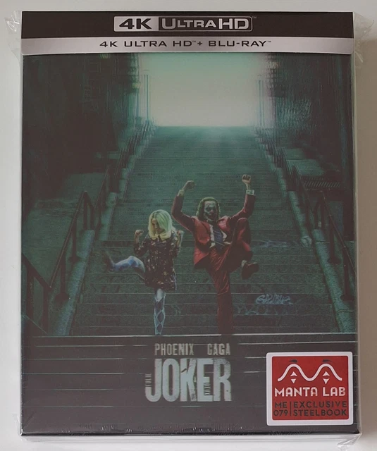 JOKER: FOLIE À Deux 4K UHD Blu-ray Steelbook Manta Lab Double Lenticular - NEW £79.99 - PicClick UK
