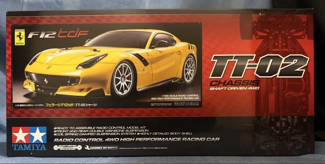 TAMIYA FERRARI F12TDF Tt-02 Chassis 1/10 Scale £435.46 - PicClick UK