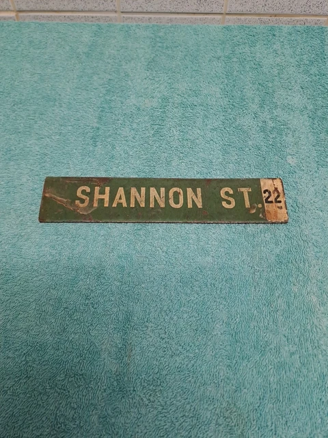 VINTAGE ORIGINAL METAL Post Office Area Sign - From 1950s /1960s 22cm × ...