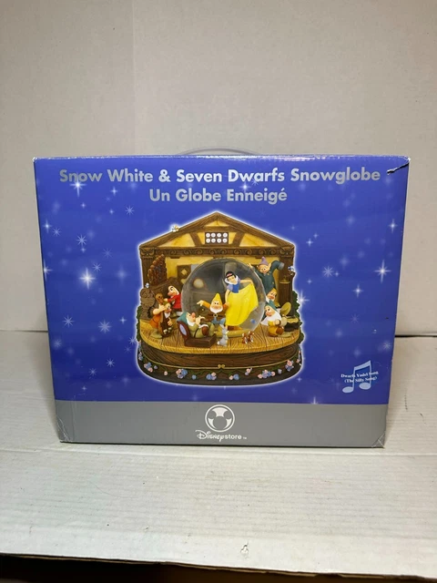 DISNEY STORE SNOW White And The Seven Dwarfs Yodel Song Music Box Snow ...