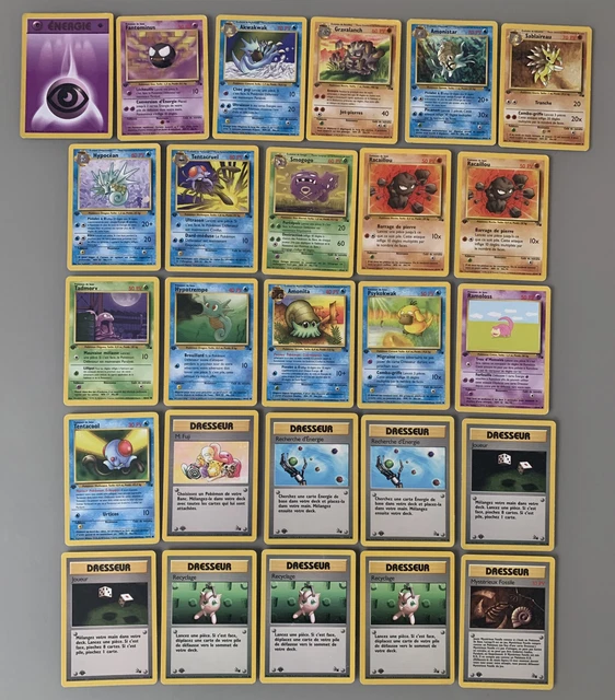 LOT DE 26 Cartes pokémon Wizard Set de Base Fossile Edition 1 EUR 160 ...