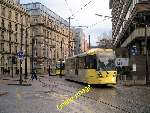 PHOTO 6X4 AYTOUN Street Manchester Metrolink Bombardier tram number ...