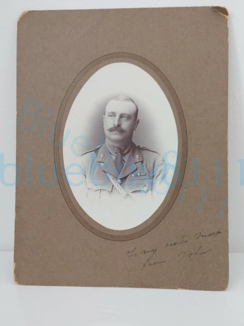 WW1 ROYAL ARTILLERY soldier "john" card mounted photo 1915 Item: 9*6.9 ...