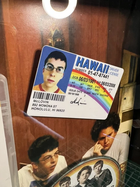 SUPERBAD DVD AND ID Card in shadow box Wall Art EUR 146,77 - PicClick IT