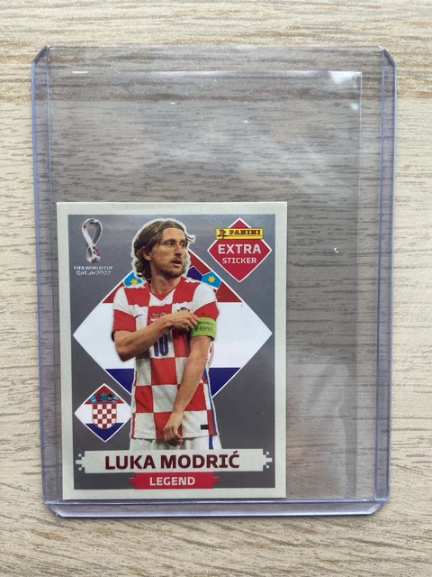 PANINI EXTRA STICKER Luka Modric Silver World Cup Qatar 2022 Soccer ...