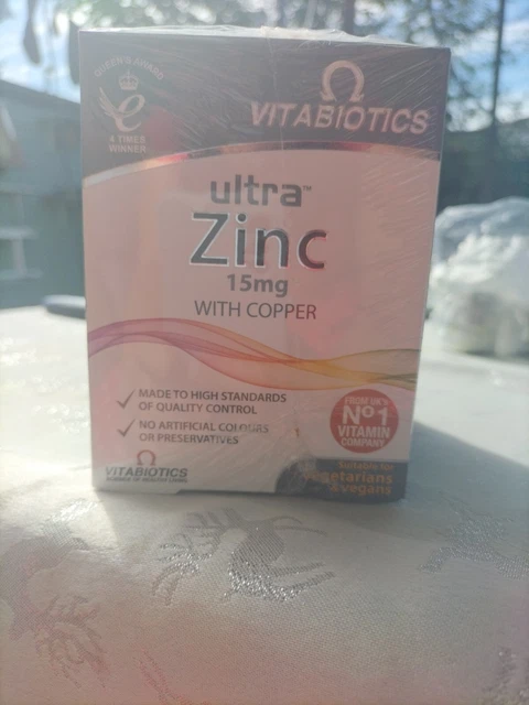 VITABIOTICS - ULTRA Zinc with Copper Tablets (60) £7.00 - PicClick UK