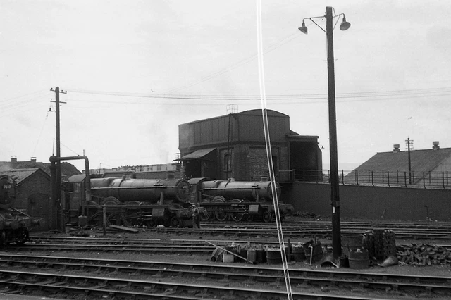 35MM NEGATIVE BR ex-GWR 69xx HALL Steam Loco 6965 Taunton Shed (83B ...