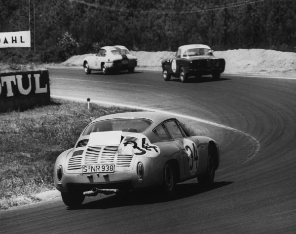 EDGAR BARTH & Hans Herrmann Porsche 695 GS Le Mans 1962 Motor Racing ...