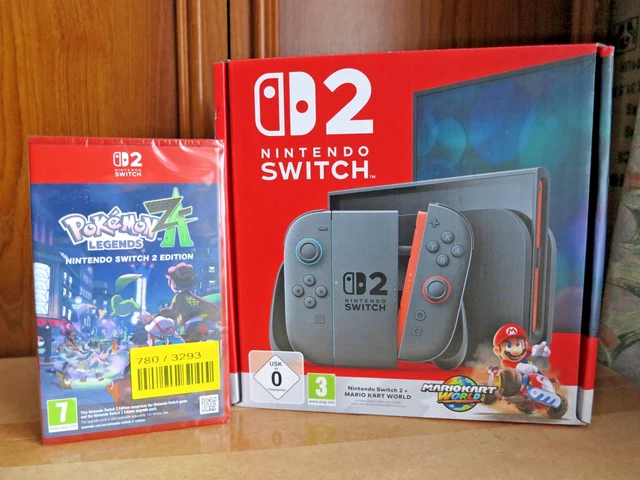 NINTENDO SWITCH 2 console + Mario Kart World bundle + Pokémon Legends Z ...