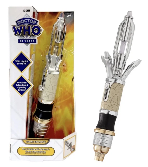 DR DOCTOR WHO 14th DOCTOR SONIC SCREWDRIVER LIMITED EDITION CHROME ...