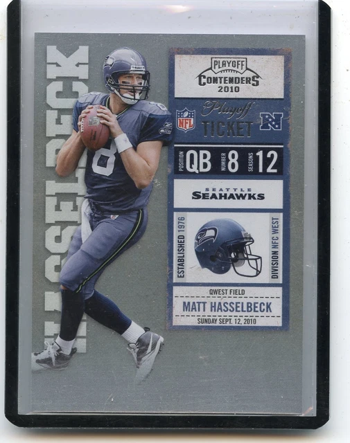 2010 CONTENDERS #88 Matt Hasselbeck « Billet Playoff » Sp #13/99 ...