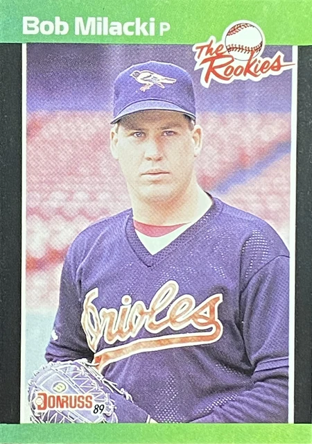 CARTE DE BASEBALL 1989 Donruss The Rookies #651 Bob Milacki Baltimore ...