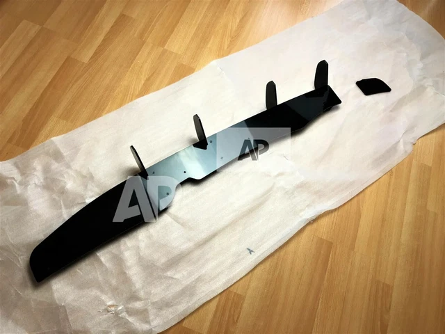 VW POLO MK6 AW GTI R Line Gloss Black Rear Blade Fin Diffuser Spoiler ...