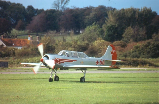 MILITARY AIRCRAFT COLOUR Slide Of A Russian Air Force Yak Light Prop ...