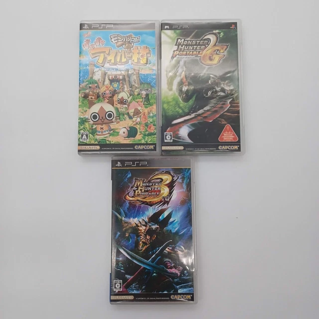 SONY PSP MONSTER Hunter Portable 2ndG 3rd Airu Village Japan NTSC-J ...