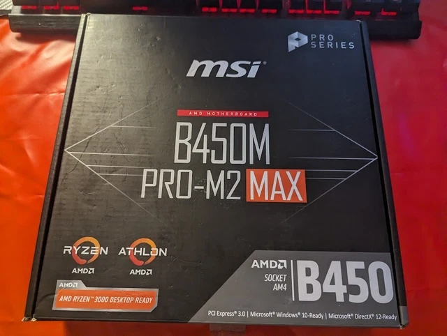 MSI B450M PRO-M2 MAX Motherboard mATX £70.00 - PicClick UK