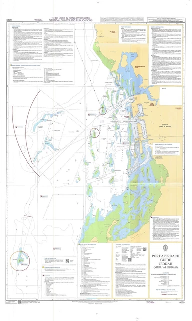 8029 PORT APPROACH Guide Jeddah Chart Map Maritime Marine Wall Paper ...