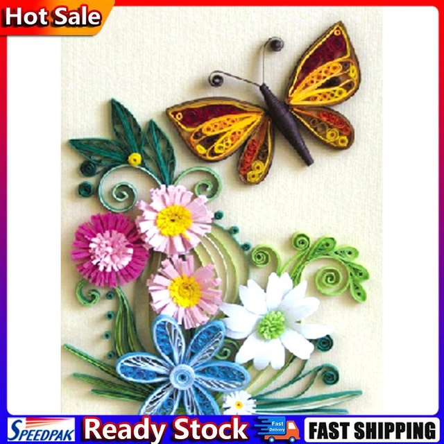 DIY PAPER QUILLING Tool Set Hand Making Papercraft Ruler Cone Rolling ...