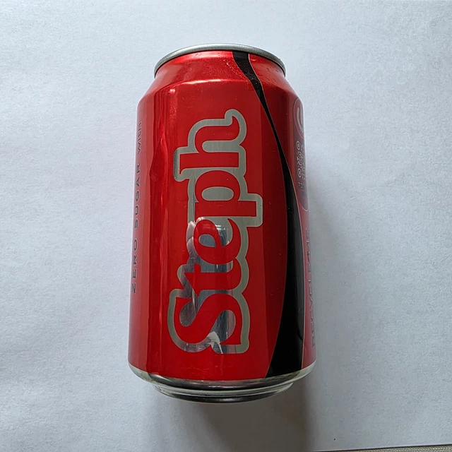 2025 LIMITED EDITION Empty Coke Zero Can. Coca-Cola - STEPH - Name *HTF ...