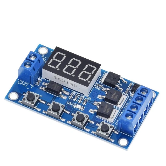 24V DUAL MOS Timing Control Module Timer Delay Switch Circuit Board ...