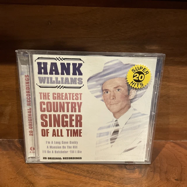 GREATEST COUNTRY SINGER of All Time by Hank Williams (CD, K-Tel ...
