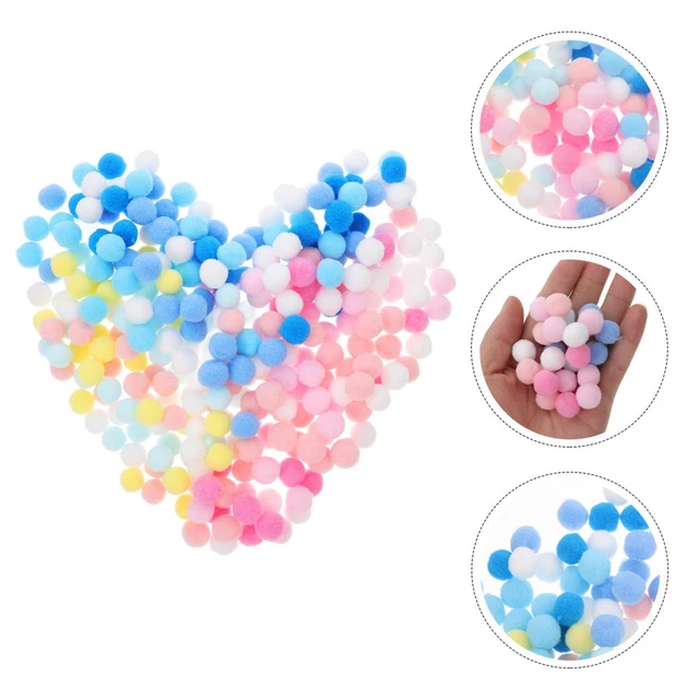 100PCS POMPOMS FOR Crafts Fuzzy Balls Small Size Small Pom Poms For ...