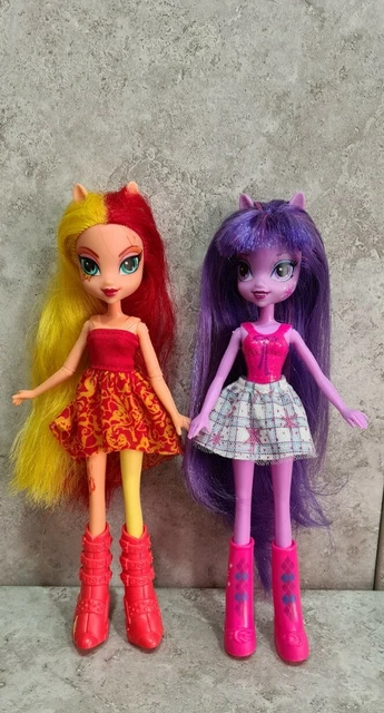 MY LITTLE PONY Equestria Girls Sunset Shimmer And Twilight Sparkle Dolls £19.99 - PicClick UK