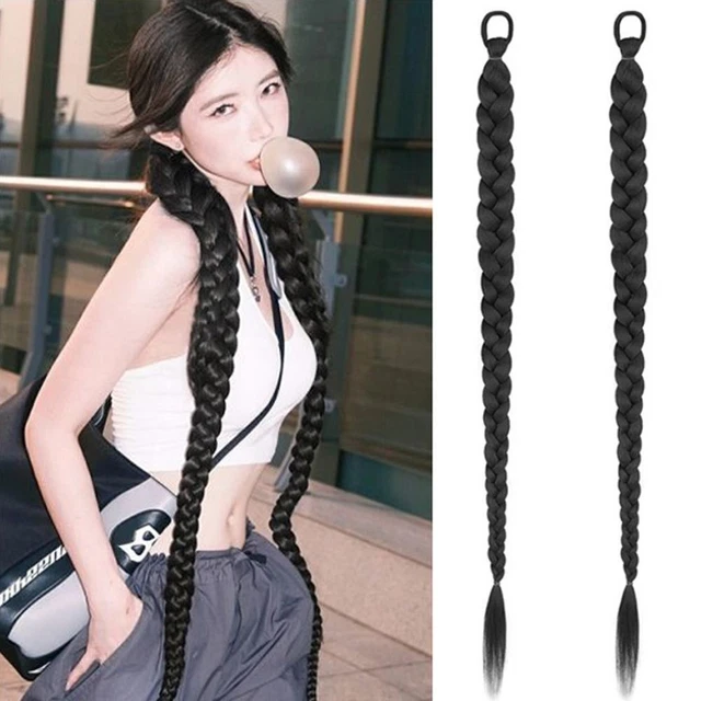 Fake Hair Long Braiding Braid Wig Twist Braids Boxing Braids Wig Daily