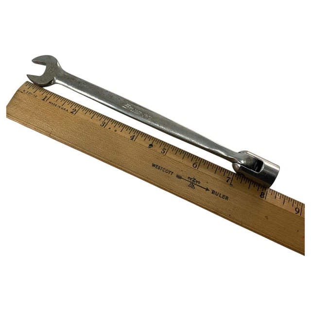 SNAP-ON FHO16 FLEX Head Open-End Combo Wrench 1/2" 12 Pt SAE Mechanic ...