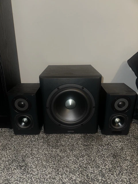 EDIFIER S351DB BLUETOOTH Bookshelf Speakers Black Includes Remote And ...