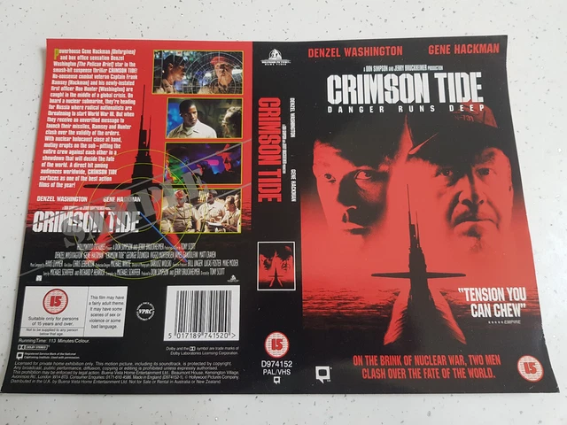 CRIMSON TIDE Sample VHS Video Sleeve - Large Box £1.99 - PicClick UK