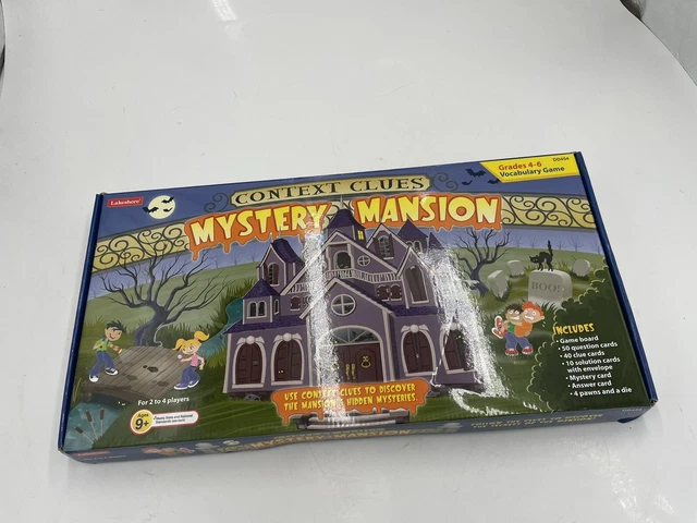 LAKESHORE LEARNING CONTEXT Clues Mystery Mansion Game. $22.99 - PicClick
