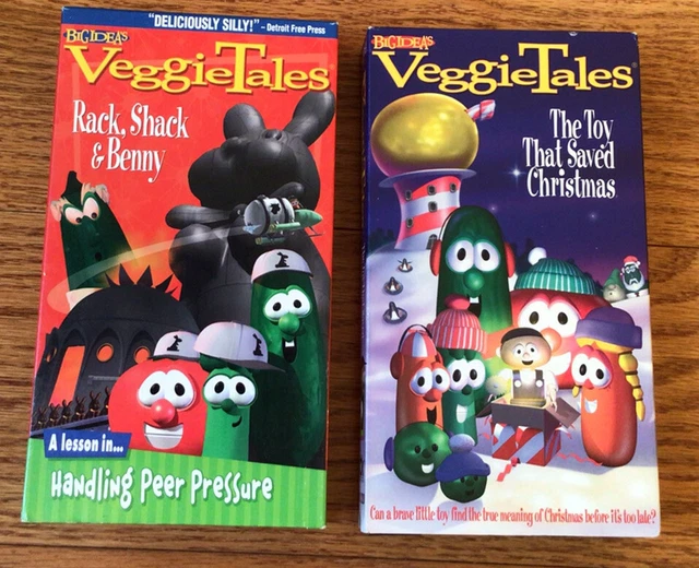 NASTRI VHS USATI Veggie Tales, Rack, Shack, Benny/Giocattolo che ha ...