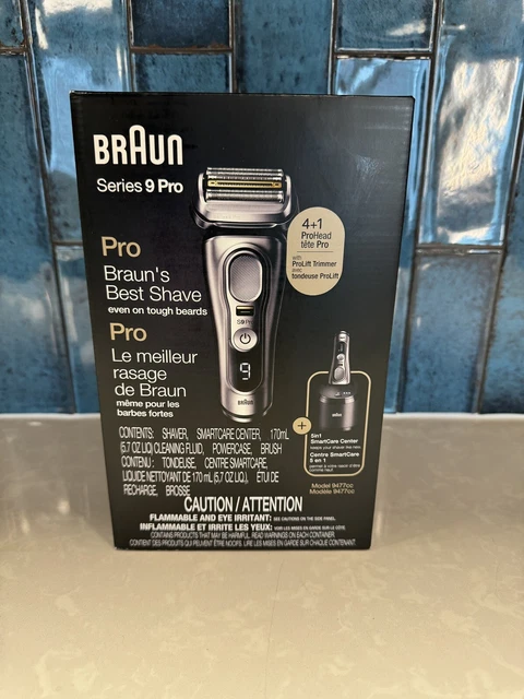 BRAUN SERIES 9-9477CC Pro Men's Rechargeable Wet & Dry Electric Foil ...