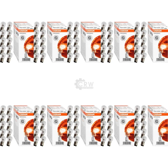 10X OSRAM ORIGINAL Line Pièce D'Origine P21/5W 12V 21/5W BAY15D 10 ...
