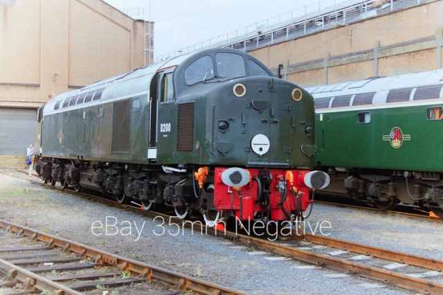 CLASS D200 OLD Oak Common 5/8/2000 Railway Locomotive 35mm Negative £0. ...