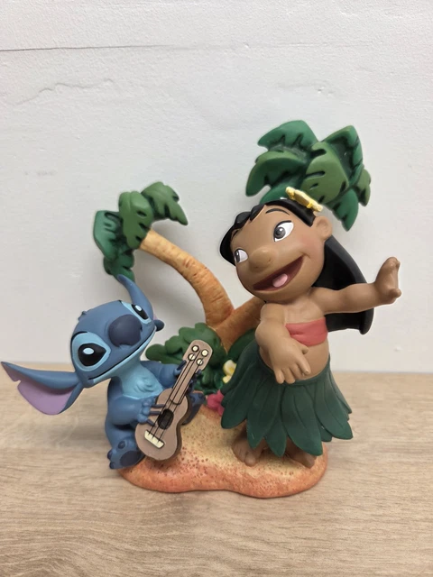 DISNEY STORE LILO & Stitch Hula Dancing Figurine Bobblehead Photograph ...